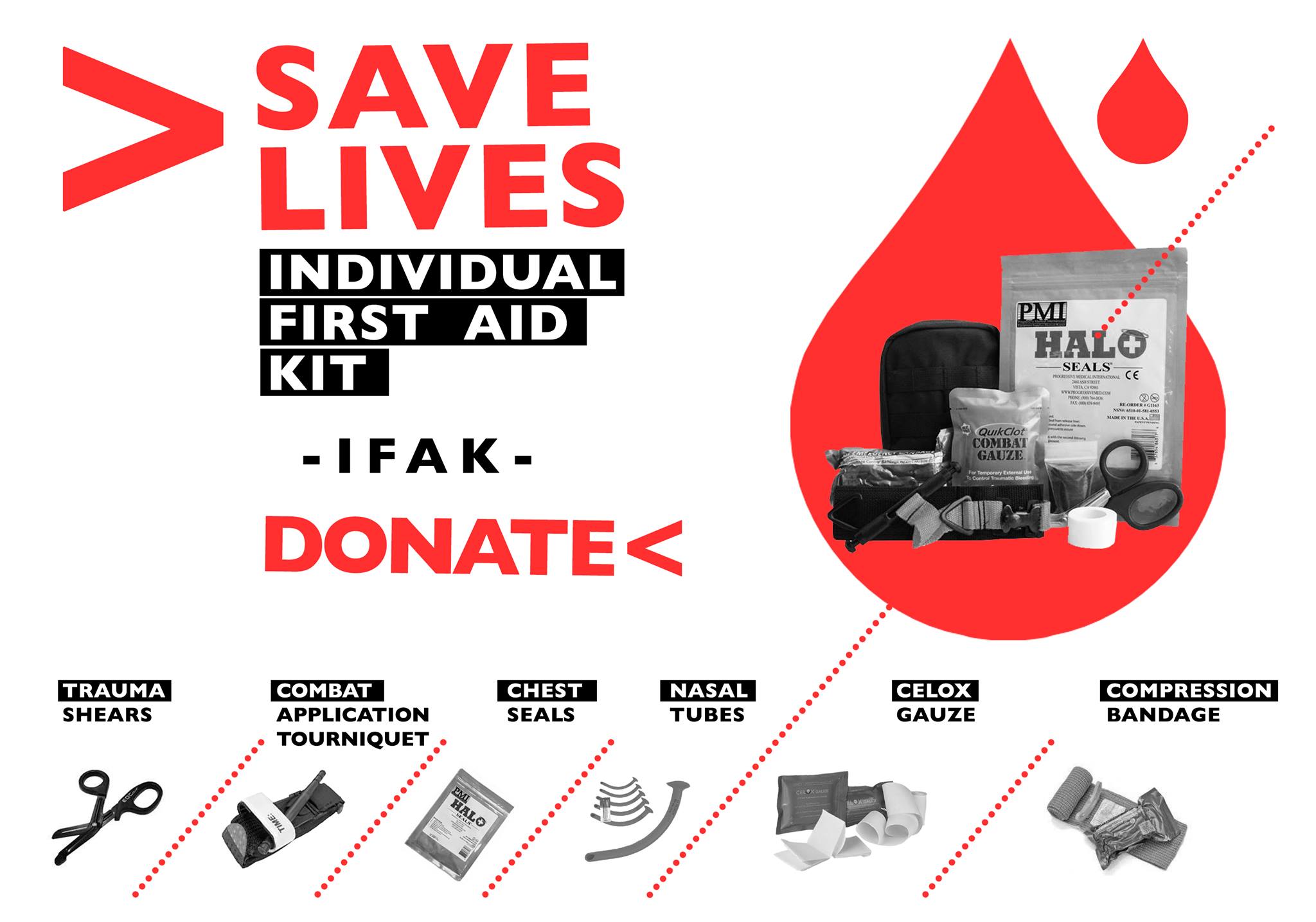 Raising funds for Individual First Aid Kits: graphics for free use ...