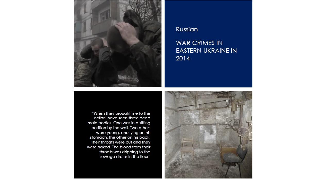 Evidence on perpetrators of war crimes in Russia's war in Donbas to be ...