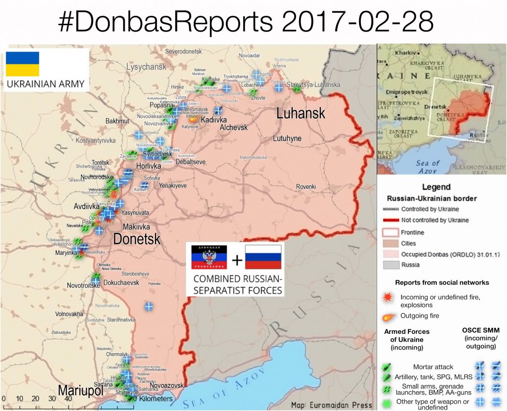 Escalation in Donbas: 201 attacks on Ukrainian positions over 2 days, 2 ...