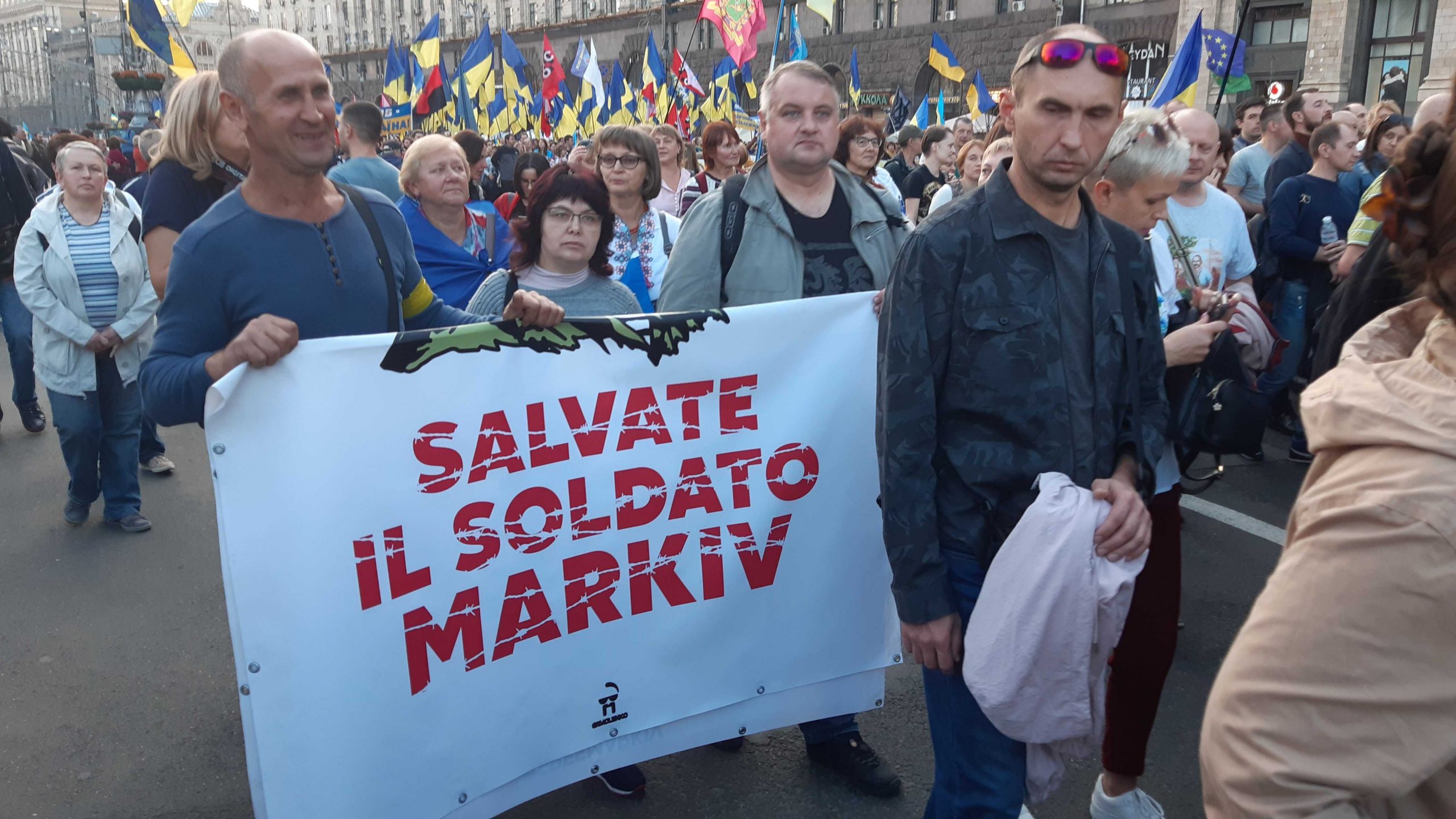 Protests against Zelenskyy's peace plan for Donbas continue as 12,000 ...