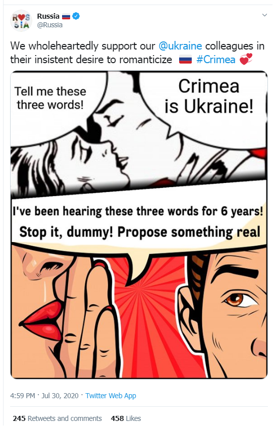 Twitter storm makes #CrimeaIsUkraine trend again - Euromaidan Press
