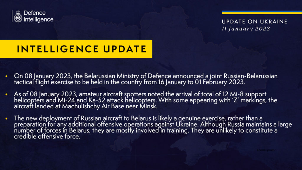 Russia-Belarus flight drills are likely "genuine exercise," rather than ...