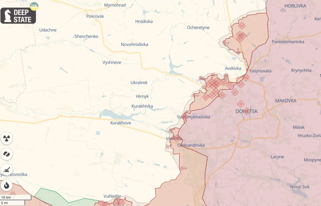 Russia likely increased its armored assaults around Donetsk's Mariinka ...